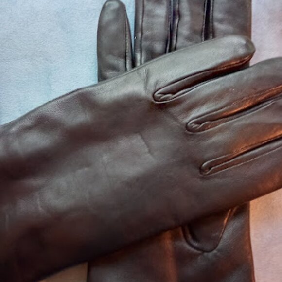 Accessories | Genuine Black Leather Ladies Gloves Thinsulate Lining ...